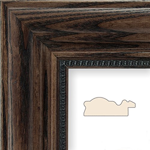 Executive US Push Pin Travel Map with Solid Wood Brown Frame and Pins - 27.5 inches x 39.5 inches