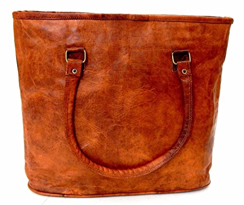 Firu-Handmade Leather Purses for Women Leather Tote Bag Satchel Vintage Genuine Leather Purses for Women Handbag Office Casual