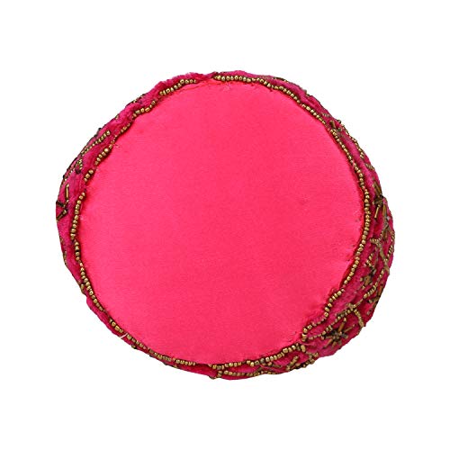 Suman Handicraft oIndian Potli Bag for Wedding, Designer Bridal Clutch/Jewelry Pouch/Worship Potli Bag for Girls & Women (Pink)