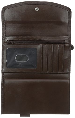 Buxton Women's Westcott Checkbook Clutch, Brown, One Size