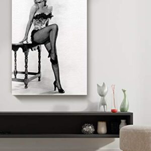 Marilyn Monroe Canvas Marilyn Monroe Bombshell Print Ready to Hang Canvas Beautiful Wall Decor 8" x 12"