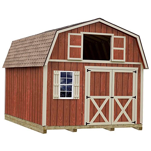 Best Barns Millcreek 12 ft. x 20 ft. Wood Storage Shed Kit with Floor including 4x4 Runners