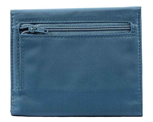 Big Skinny Women's Trixie Tri-Fold Leather Wallet, Holds Up to 30 Cards, Compact,Lightweight, Teal