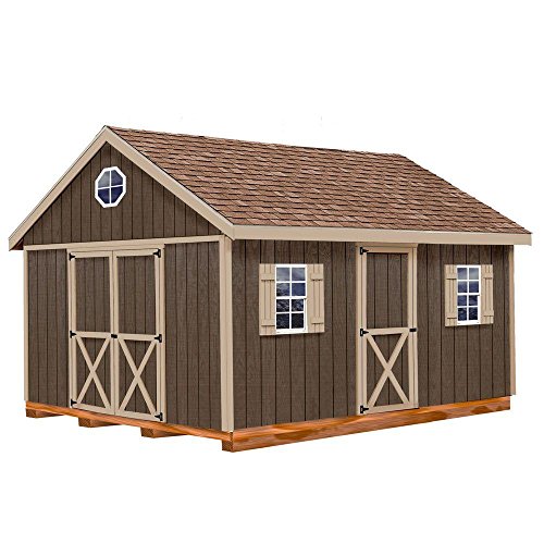 Best Barns Easton 12 ft. x 16 ft. Wood Storage Shed Kit with Floor including 4x4 Runners