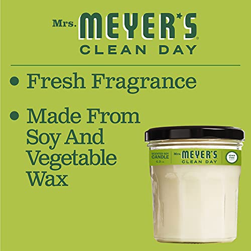 Mrs. Meyer's Clean Day Soy Candle Iowa Pine, 4.9 OZ (Pack of 1)