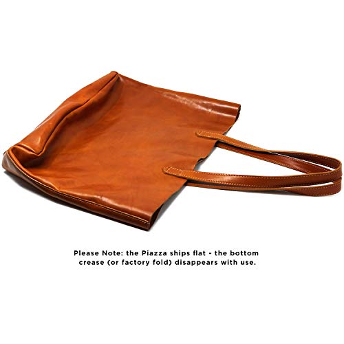 Floto Piazza Leather Tote Bag in Full Grain Calfskin