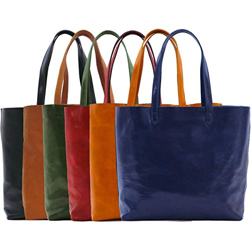 Floto Piazza Leather Tote Bag in Full Grain Calfskin