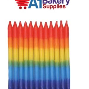 Party Candles Birthday Candles Cake Topper Candles (Rainbow)