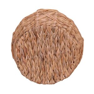 Household Essentials ML-4112 Hyacinth Round Floor Basket, X-Design, Brown