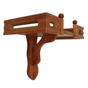 nt furniture buddha altar shelf stand wooden wall rack ming, (10x15x11 inches, teak)