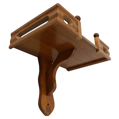 NT furniture Buddha Altar Shelf Stand Wooden Wall Rack Ming, (10x15x11 inches, Teak)