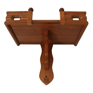 NT furniture Buddha Altar Shelf Stand Wooden Wall Rack Ming, (10x15x11 inches, Teak)