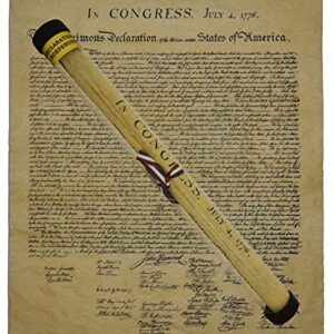 The Declaration of Independence, True to it's Original Size and Layout - Reprint Printed on Antiqued Parchment. 23 x 29