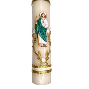 Saint Jude Handmade Candle Cirio De San Judas Tadeo Hecho a Mano