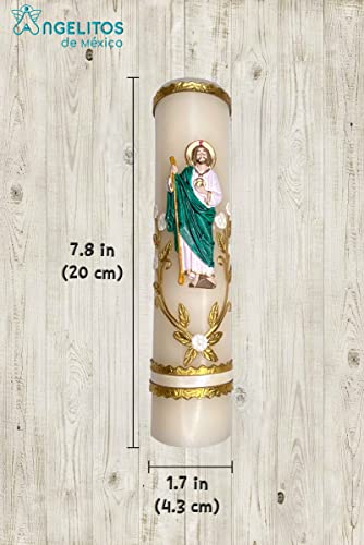 Saint Jude Handmade Candle Cirio De San Judas Tadeo Hecho a Mano