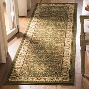 safavieh lyndhurst collection 2’3″ x 6′ sage / ivory lnh212c traditional oriental non-shedding living room entryway foyer hallway bedroom runner rug