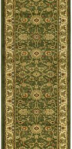 SAFAVIEH Lyndhurst Collection 2'3" x 6' Sage / Ivory LNH212C Traditional Oriental Non-Shedding Living Room Entryway Foyer Hallway Bedroom Runner Rug