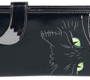 Nemesis Now Lucky Cat Purse 19cm Black, PU, 18.5cm