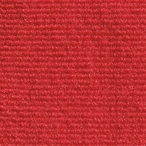 House, Home and More Indoor Outdoor Carpet with Rubber Marine Backing - Red - 6 Feet x 10 Feet