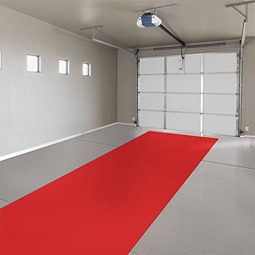 House, Home and More Indoor Outdoor Carpet with Rubber Marine Backing - Red - 6 Feet x 10 Feet