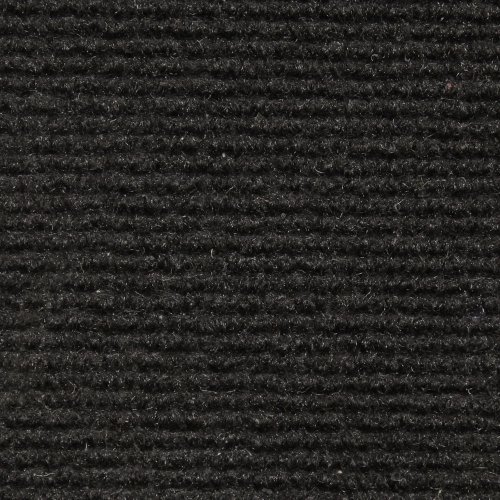 House, Home and More Indoor Outdoor Carpet with Rubber Marine Backing - Black - 6 Feet x 10 Feet