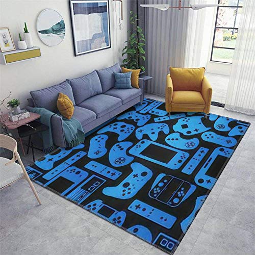 Home Area Runner Rug Video Game Controller Gadgets Seamless Thickened Non Slip Mats Doormat Entry Rug Floor Carpet for Living Room Indoor Outdoor Throw Rugs