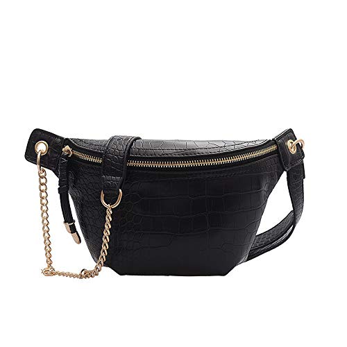 Women's Fashion PU Crossbody Bag Chest Pocket Shoulder Bag Shopping Bag Chest Bag Travel Pouch