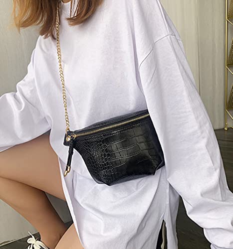 Women's Fashion PU Crossbody Bag Chest Pocket Shoulder Bag Shopping Bag Chest Bag Travel Pouch