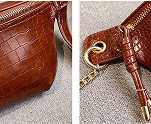 Women's Fashion PU Crossbody Bag Chest Pocket Shoulder Bag Shopping Bag Chest Bag Travel Pouch