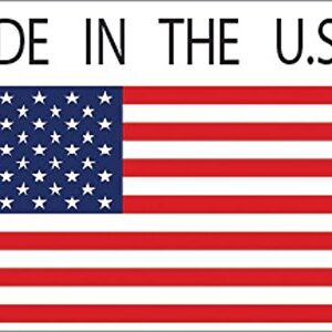 Rogue River Tactical USA American Flag Metal Tin Sign, 12x8 Inch, Wall Decor Man Cave Bar US Pledge of Allegiance