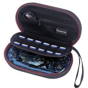 smatree p100l carrying case compatible for ps vita 1000, psv 2000, ps vita pch-2000,psp 3000 with cover (console,accessories and cover not included)