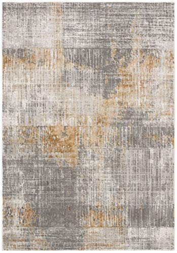 SAFAVIEH Craft Collection 6'7" x 9' Grey/Beige CFT874G Modern Abstract Non-Shedding Living Room Bedroom Dining Home Office Area Rug