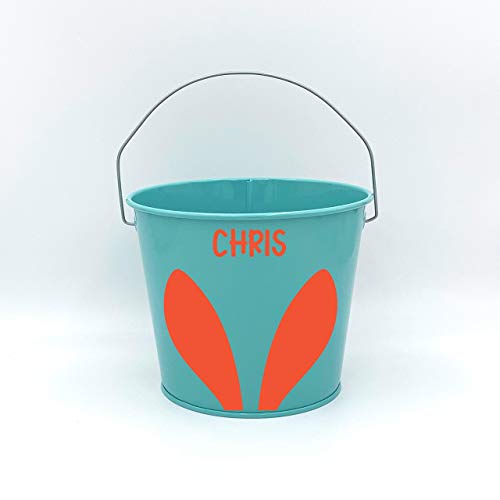 Personalized Big Ear Bunny Easter Pail