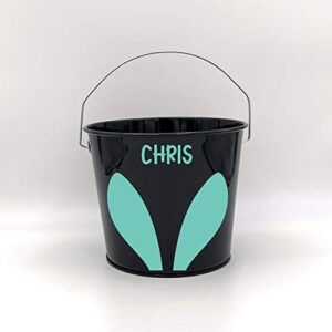 Personalized Big Ear Bunny Easter Pail