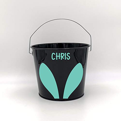 Personalized Big Ear Bunny Easter Pail