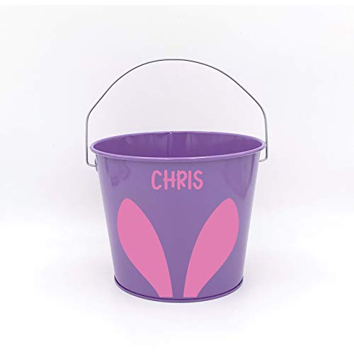 Personalized Big Ear Bunny Easter Pail