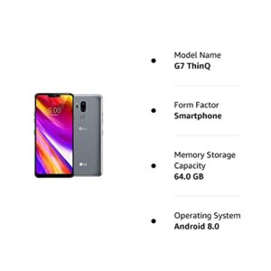 LG G7 ThinQ 6.1in LM-G710TM TMobile 64GB Android Smartphone (Renewed) (Platinum Gray)