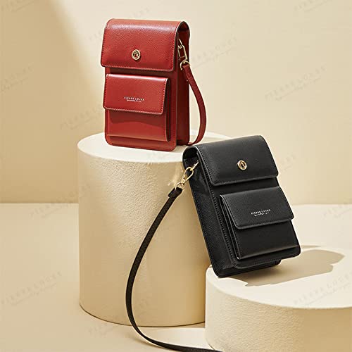 SUMGOGO Crossbody Bag for Women Leather Small Shoulder Purse Phone Bag Handbag Wallet