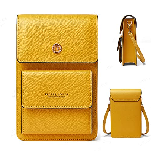 SUMGOGO Crossbody Bag for Women Leather Small Shoulder Purse Phone Bag Handbag Wallet