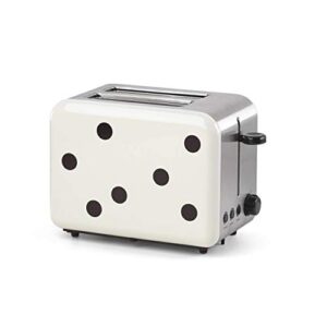 kate spade 875312 deco dot 2-slice toaster, 3.4 lb, multi