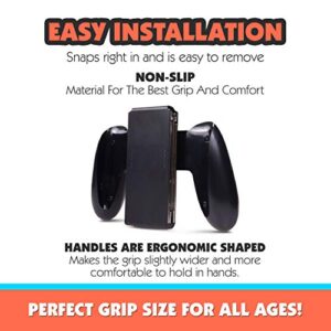 Advanctech Hand Grip for Nintendo Switch Joy-Con Controllers, Ergonomic Handheld Gaming Handles