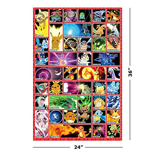 Pokemon Moves 24x36 Poster