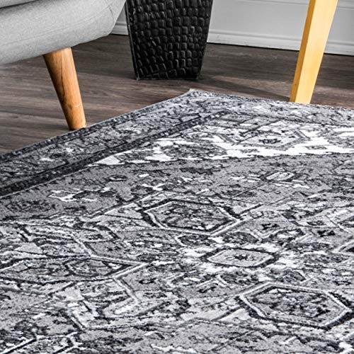 nuLOOM Sara Medallion Area Rug, 5' x 8', Grey