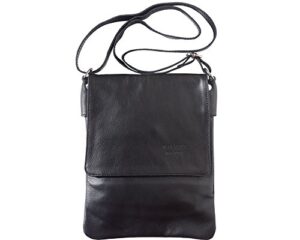 lagaksta ashley ii italian soft leather shoulder crossbody bag -black,small