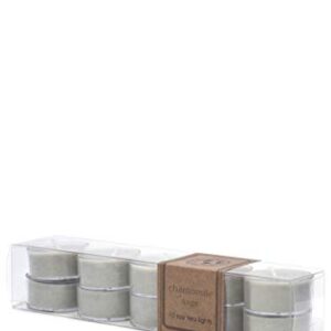 Eco Candle Co. Tea Light Candles, Chamomile Sage, 10-Pack - Scents of Sage & Chamomile - Recyclable, 100% Soy Wax, No Lead, Hand Poured, Phthalate Free, Made from Midwest Grown Soybeans.6 oz. Each