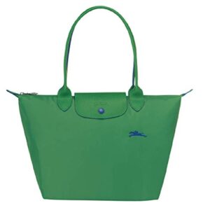 longchamp le pliage club large shoulder tote (green)