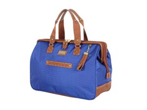 steve madden global wire frame satchel (blue)