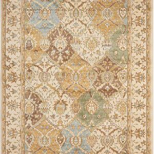 Nourison Modesto Traditional Beige 5'3" x 7'3" Area Rug, Easy Cleaning, Non Shedding, Bed Room, Living Room, Dining Room, Kitchen (5x7)