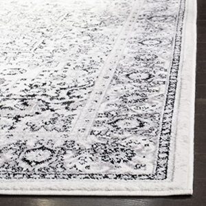 SAFAVIEH Skyler Collection 2' x 4' Grey/Ivory SKY126K Boho Chic Distressed Medallion Non-Shedding Living Room Bedroom Accent Rug