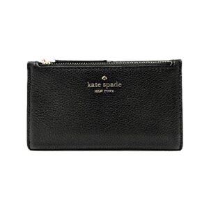 kate spade new york jackson small slim bifold wallet, black